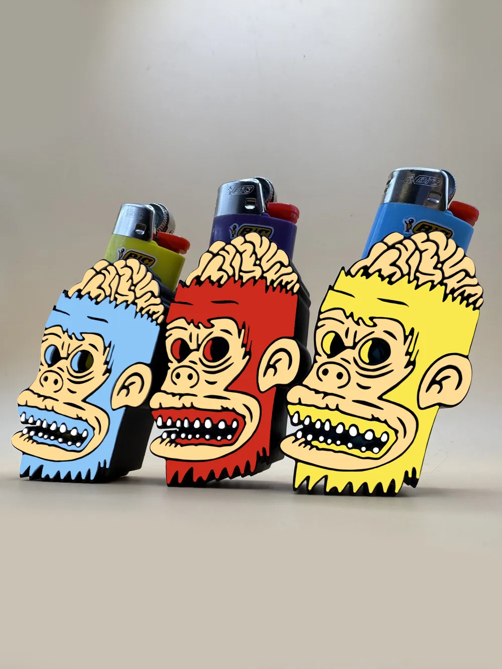 Monkey Brains lighter case by BatChips - MakerWorld