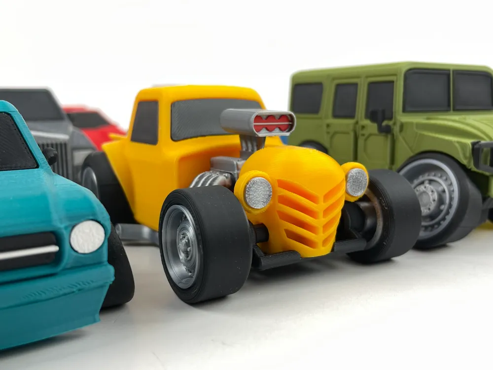Tooned HOT ROD by soarpix MakerWorld: Download Free 3D Models