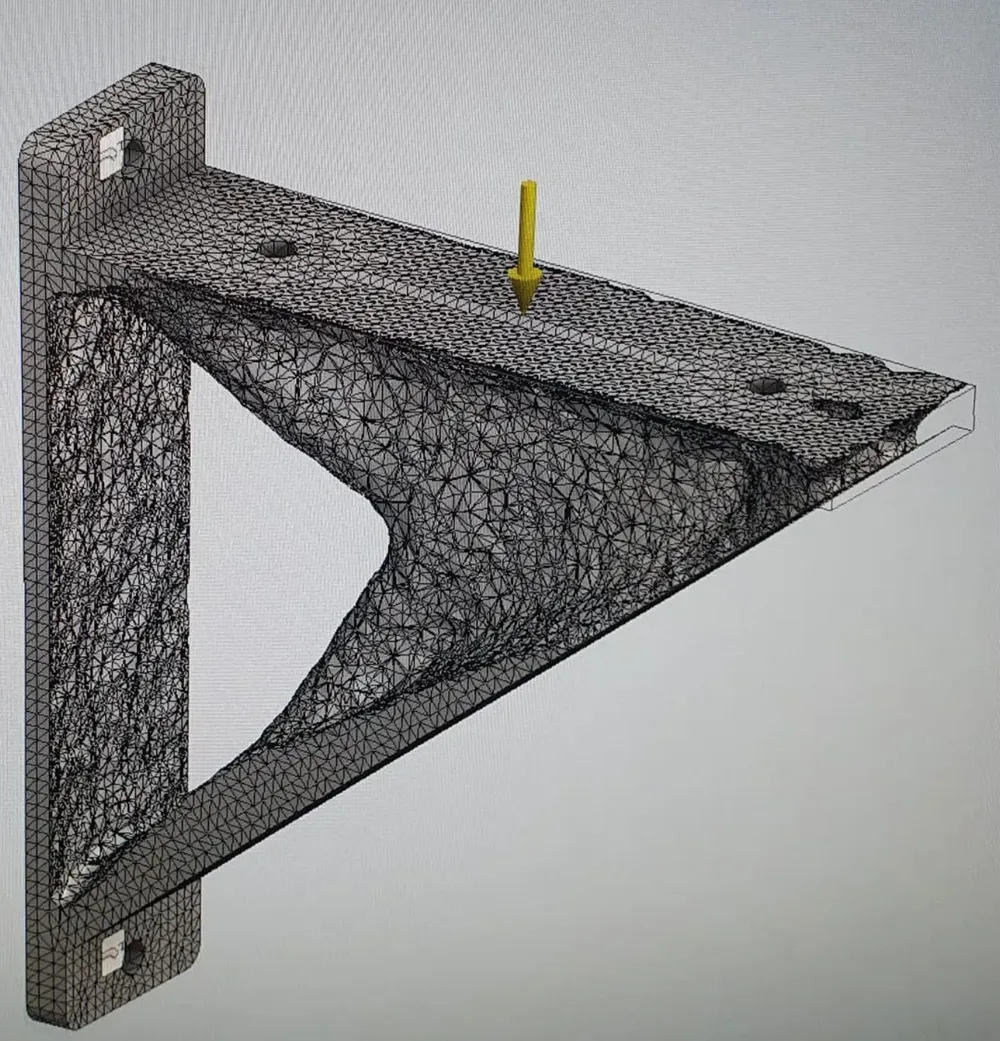 Topology optimzed Shelf Bracket by SeniorSuperhombre - MakerWorld