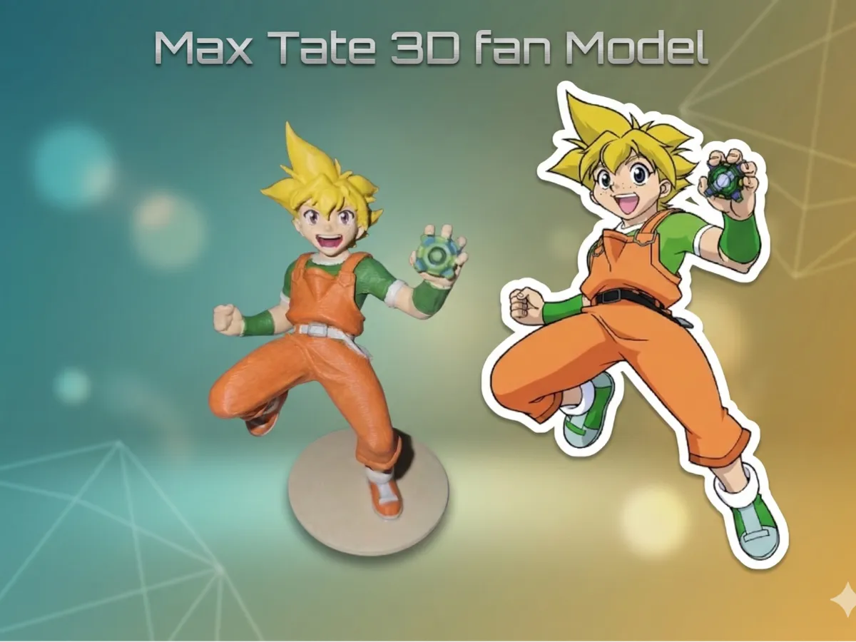 Max Tate Beyblade fan 3d model - Free 3D Print Model - MakerWorld
