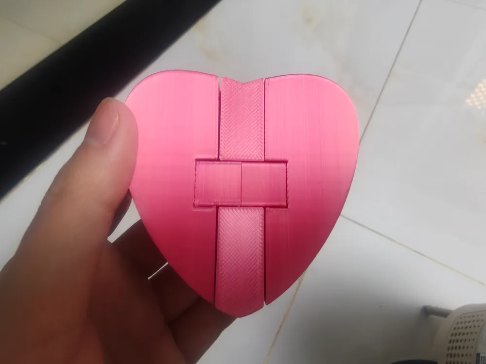 Heart-shaped Luban Lock by woohng - MakerWorld