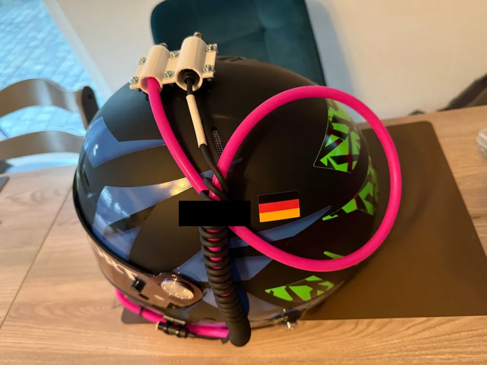 Communication/Hydration System Helmet Holder for Motorsport by ...