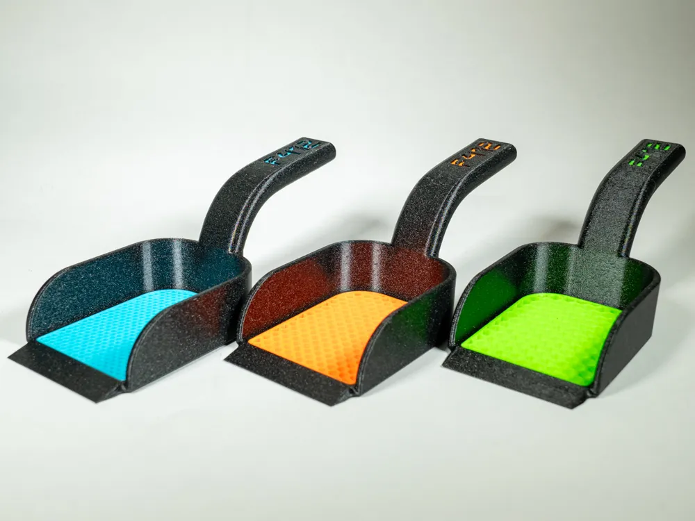 Poop Scoop with variants for various sand sizes - Free 3D Print Model ...