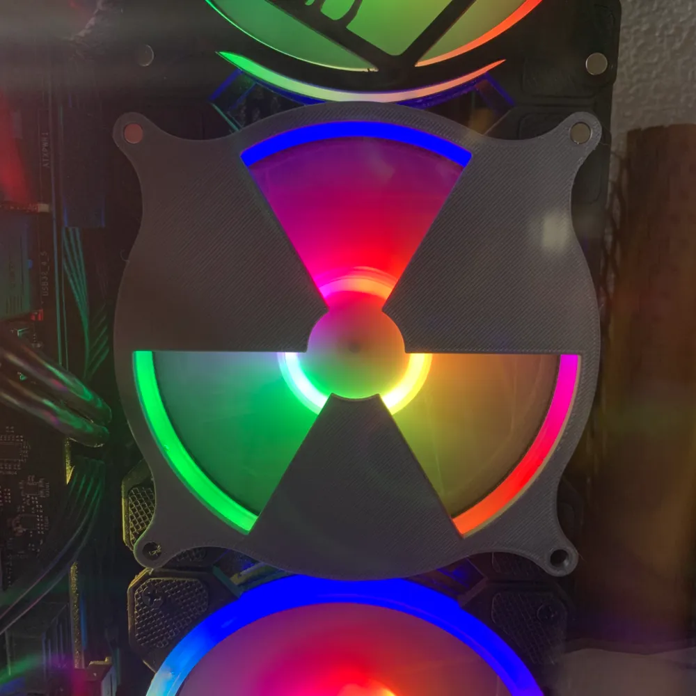 Radioactive Fan Cover for 120mm PC Fans by OnlyCrafts3D MakerWorld: Download Free 3D Models