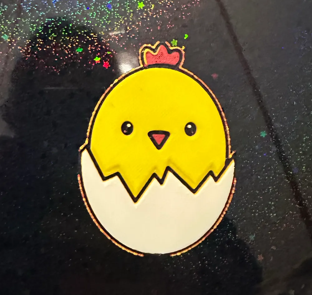 cute egg chick easter (Hueforge) 50x67mm by lau__u - MakerWorld