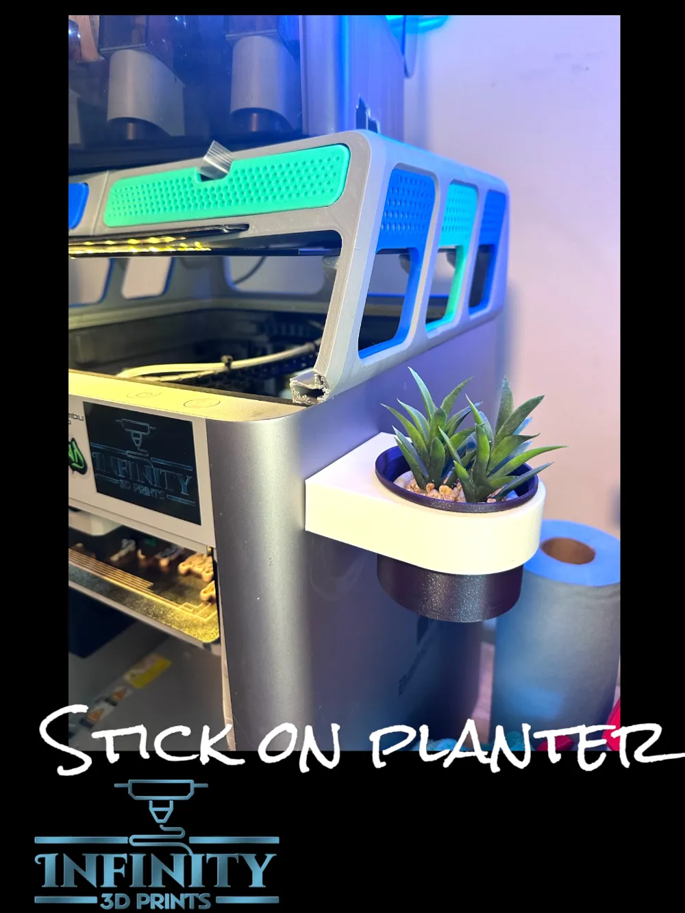 STICK ON FLOWER POT by Infinity 3D Prints - MakerWorld