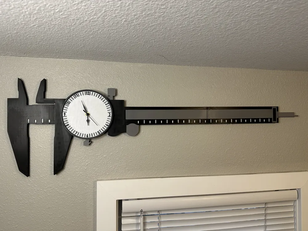Dial Caliper Clock - Clock Kit 011 by Bhellwig MakerWorld: Download ...
