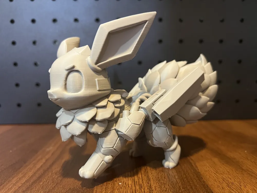 Mecha Pokemon Series ‧ Eevee Full-Body Statue - Free 3D Print Model ...