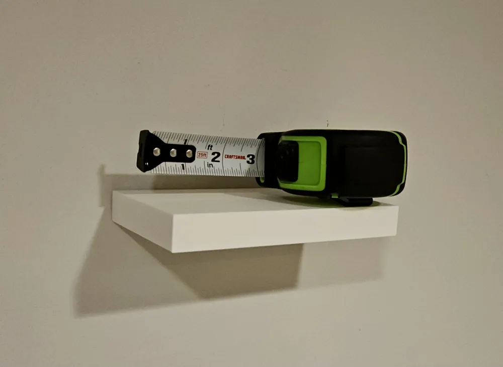 Lightweight floating shelf - just use push pins! - Free 3D Print Model ...