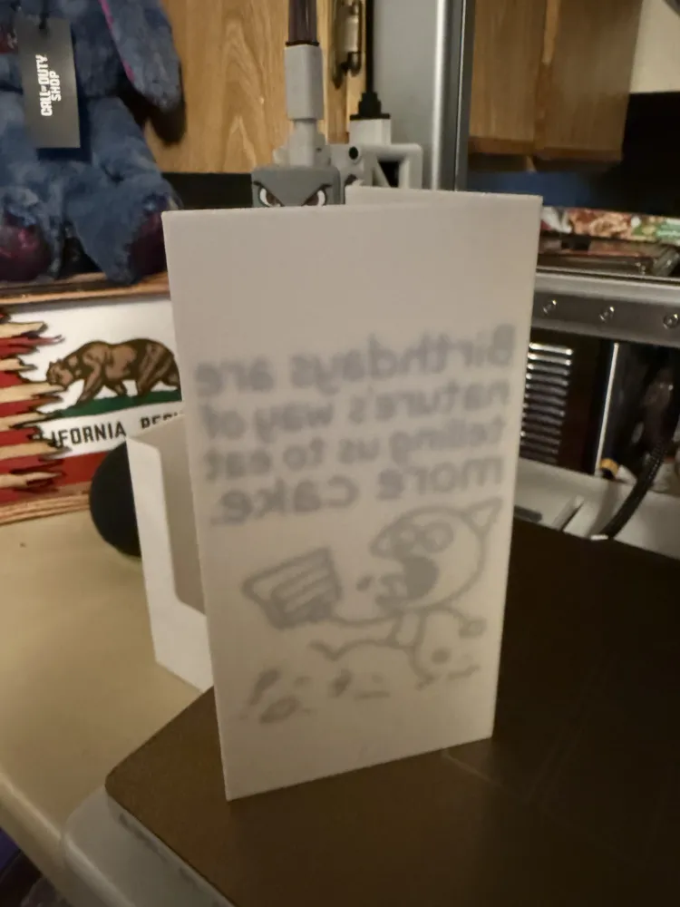 Stick Figure Birthday Card - Eat More Cake Edition by ...