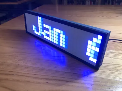 8x32 LED Matrix Frame with Diffuser Grid by fractalnoise MakerWorld ...