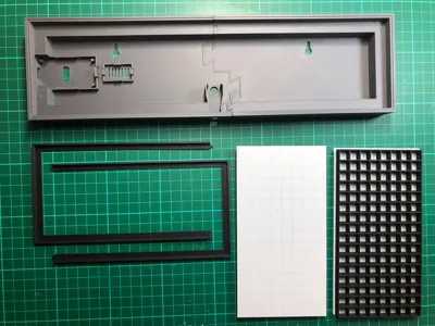 8x32 LED Matrix Frame with Diffuser Grid by fractalnoise MakerWorld ...