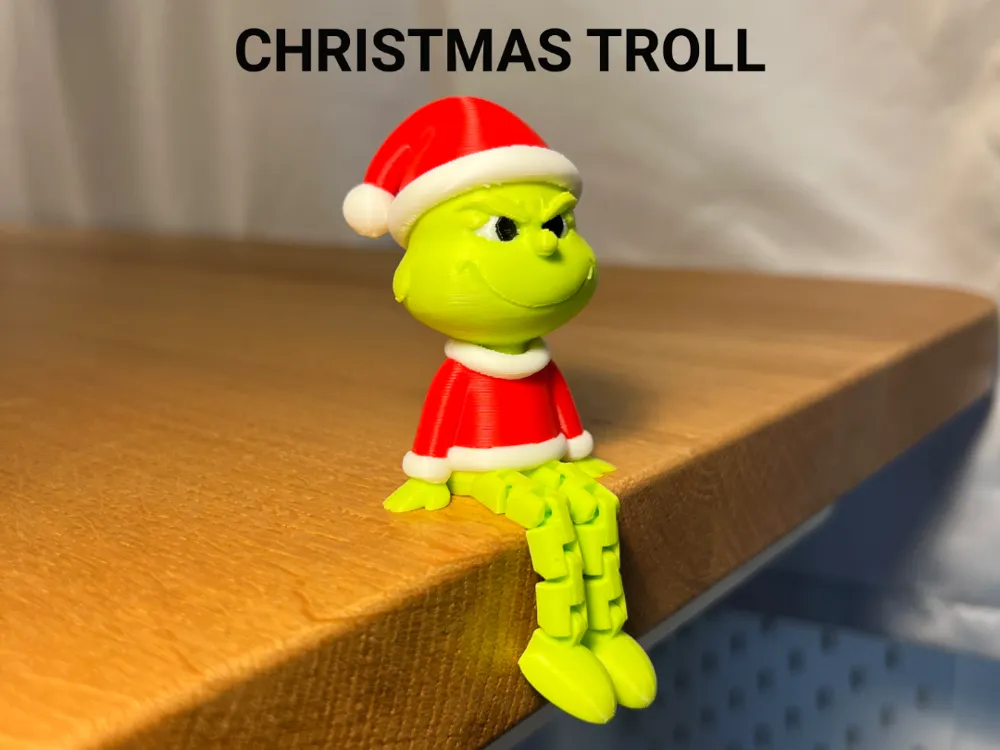 Articulated Christmas Troll Buddy - Free 3D Print Model - MakerWorld