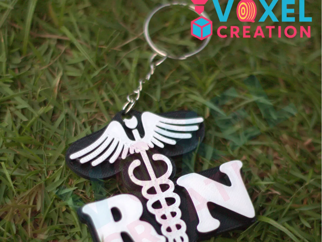 Kurso Series Keychain - RN & Future RN - Free 3D Print Model - MakerWorld