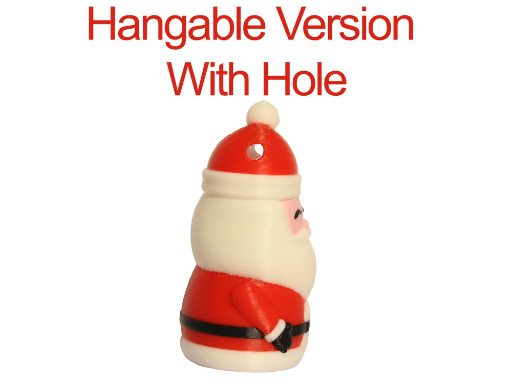 Cute Little Santa - Print in Place - Hidden Legs by FGorgo - MakerWorld