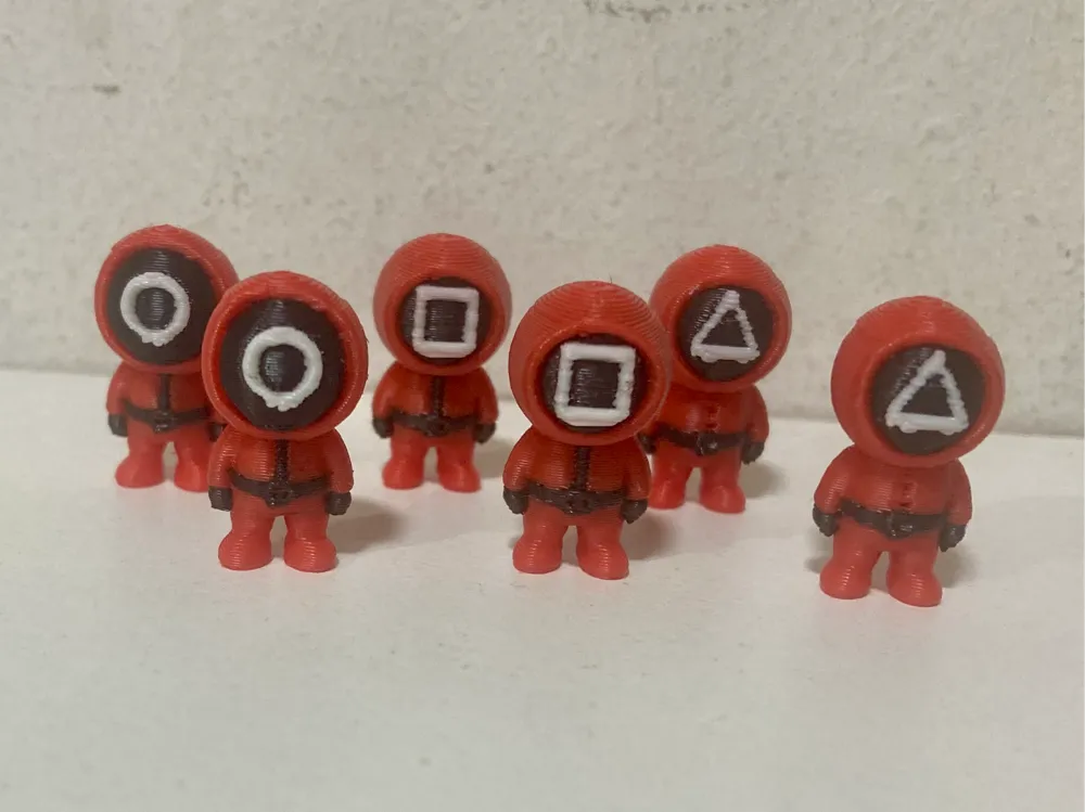 Mini Squid Game Characters by Anonima MakerWorld: Download Free 3D Models
