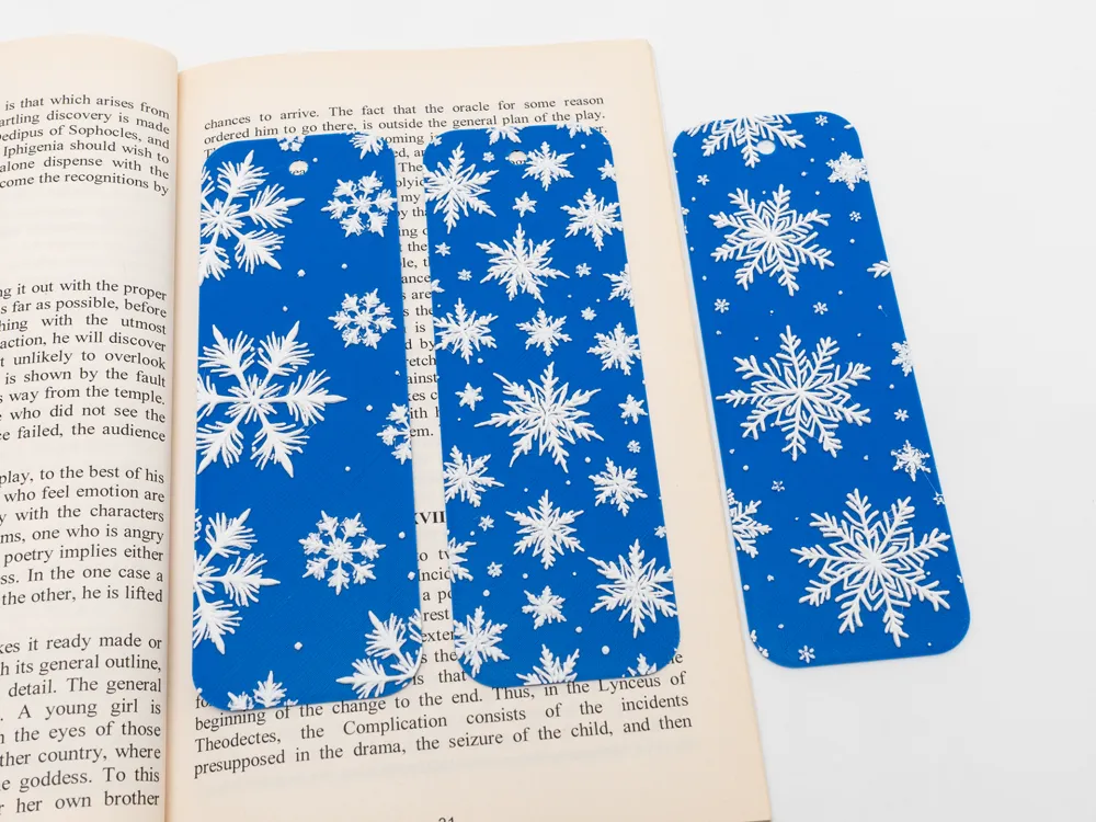 Snowflakes Bookmarks by Bamingo Design - MakerWorld