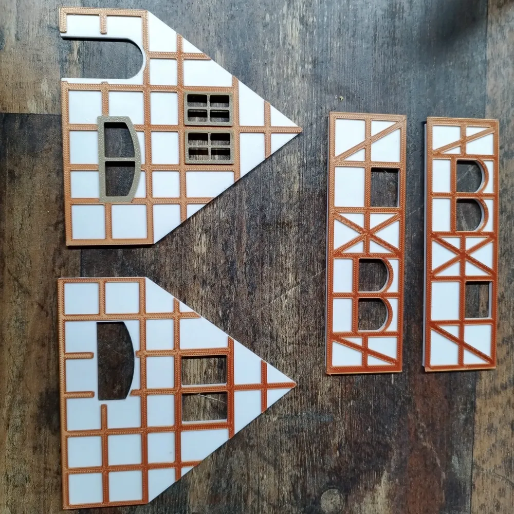 Half-timbered House H0 - Free 3D Print Model - MakerWorld