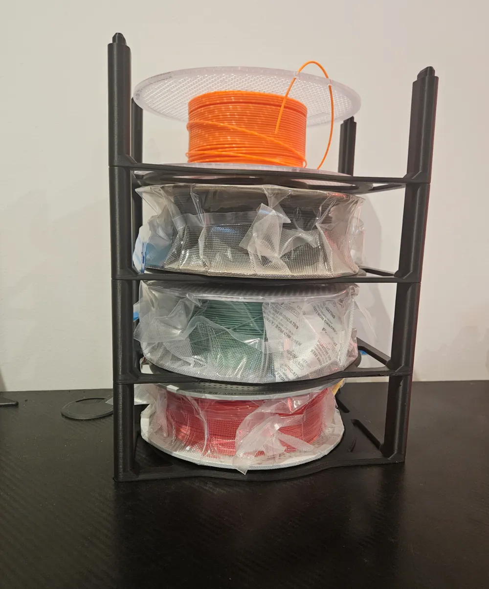 Simple stackable storage solution for your spools - Free 3D Print Model ...