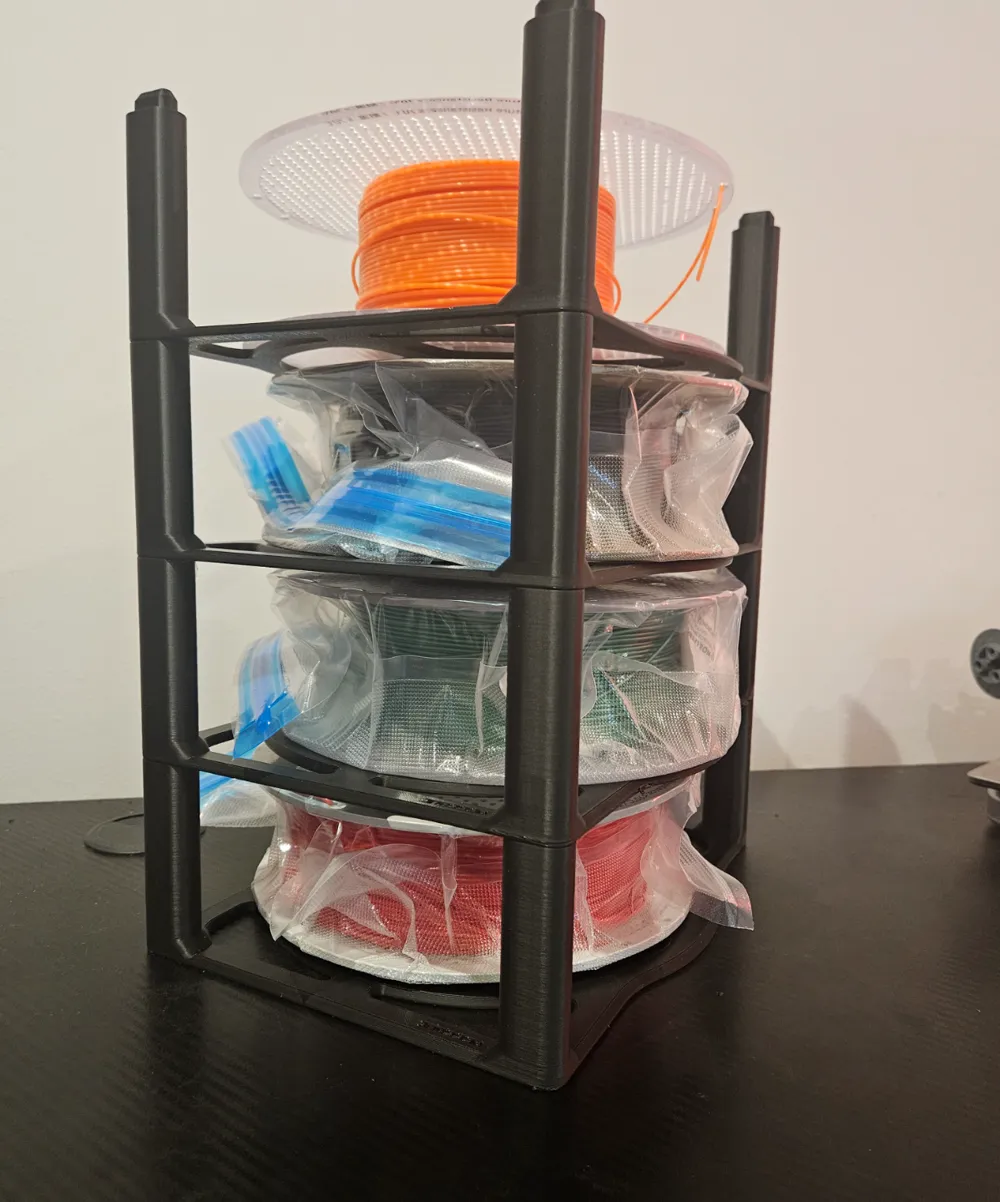 Simple stackable storage solution for your spools by p666buc - MakerWorld