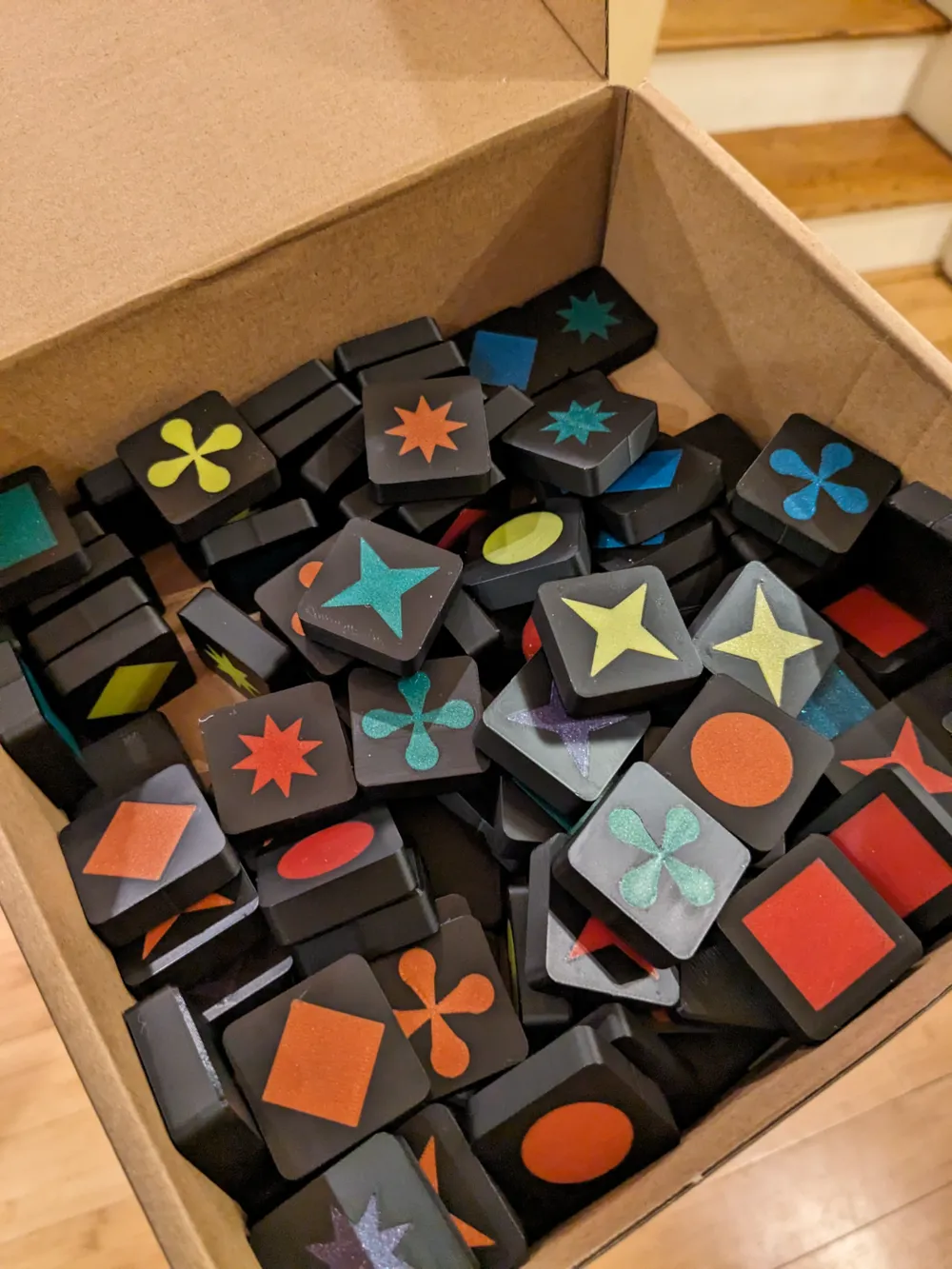 Qwirkle Tiles with Chamfered Bases by SprocketStudios - MakerWorld
