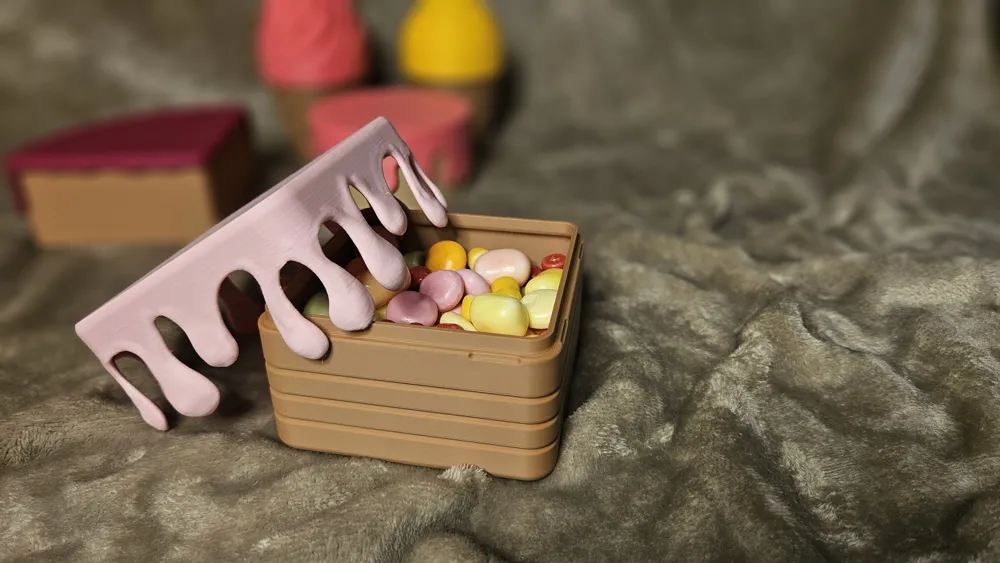 Drip Cake Container V2 - Free 3D Print Model - MakerWorld