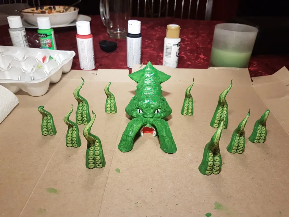 Kraken dnd miniature - Free 3D Print Model - MakerWorld