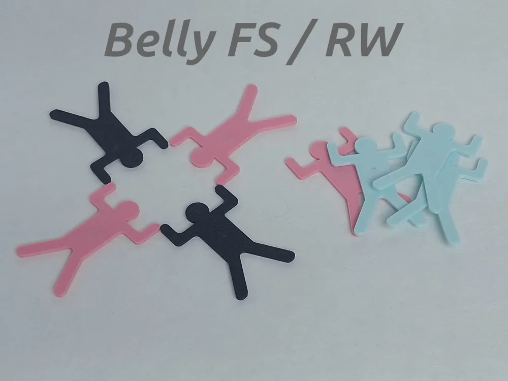 Magnetic Skydiving Stick Figures – 14 Positions - Free 3D Print Model ...