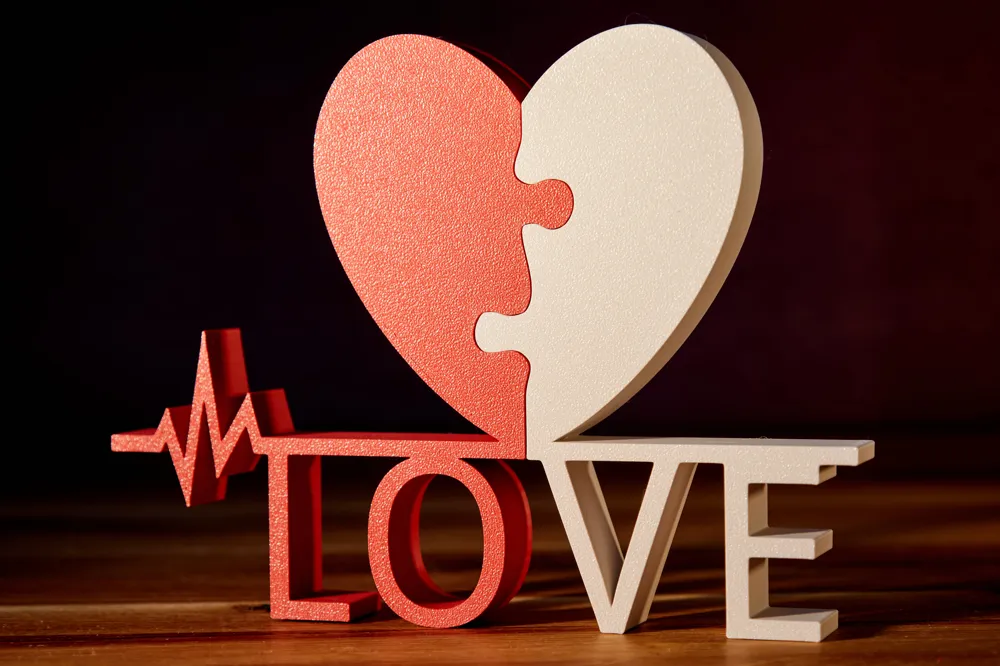 Heart Puzzle Pieces Love Valentine's Day Heart Puzzle - Free 3D Print ...