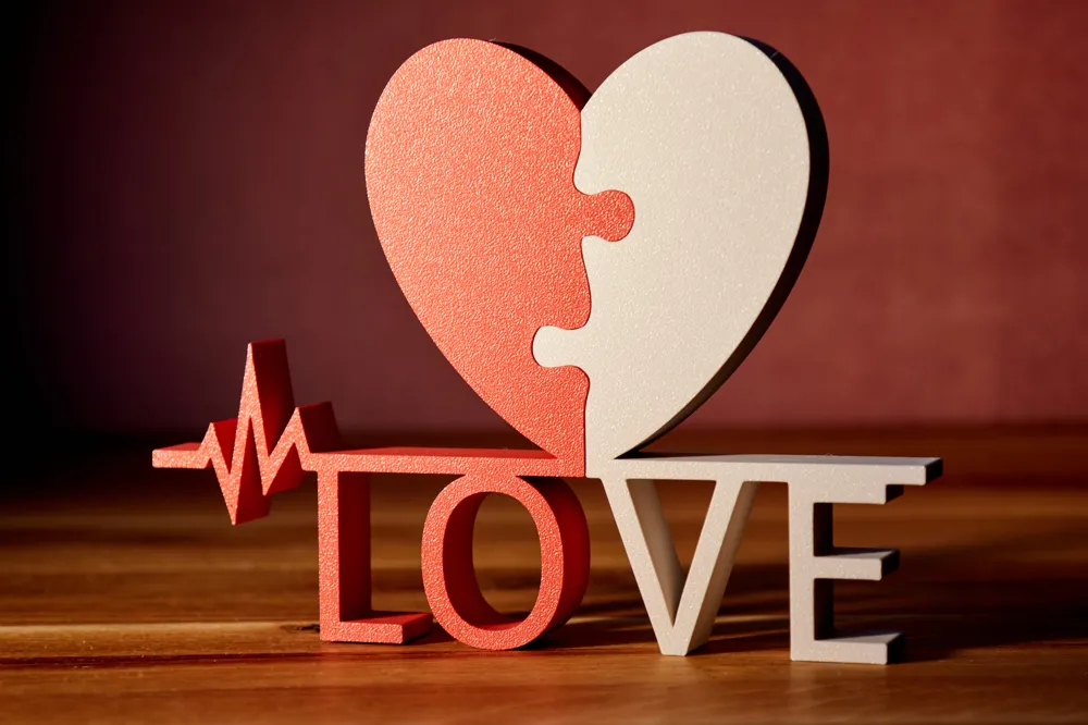 Heart Puzzle Pieces Love Valentine's Day Heart Puzzle - Free 3D Print ...