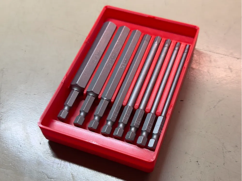 Gridfinity 100mm Hex Bit Bin by Victorious - MakerWorld