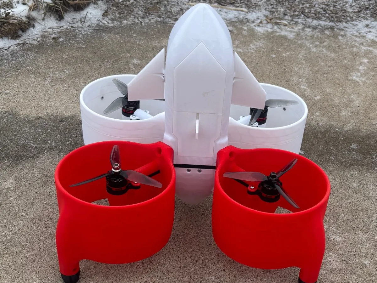 Quad Ring Flügel Ding – Kostenloses 3D-Druckmodell – MakerWorld