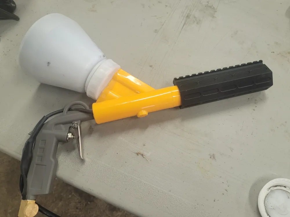 Powder coat gun Vortex tip tac rail Harbor Freight - Free 3D Print ...