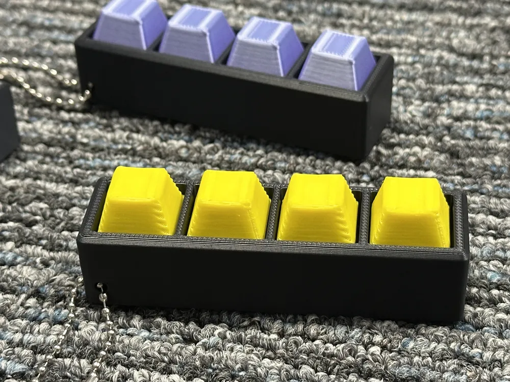 Quad Line Clicker + Keychain - Free 3D Print Model - MakerWorld