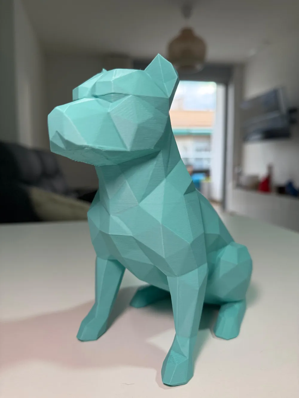 Pitbull Low Poly - Free 3D Print Model - MakerWorld