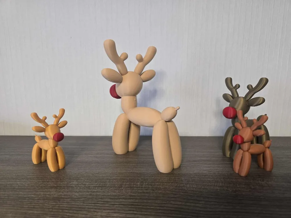 Balloon Reindeer - Rudolph the Red Nose Reindeer by HeiHei MakerWorld ...