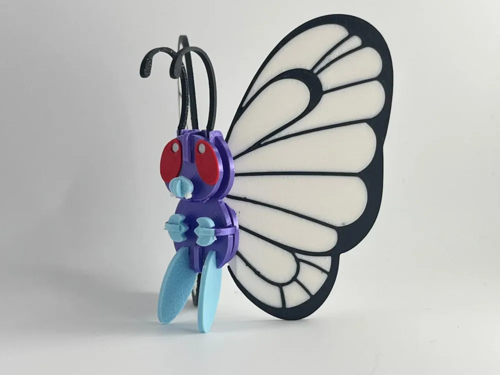 Pokemon #012 - Butterfree kit card - Free 3D Print Model - MakerWorld