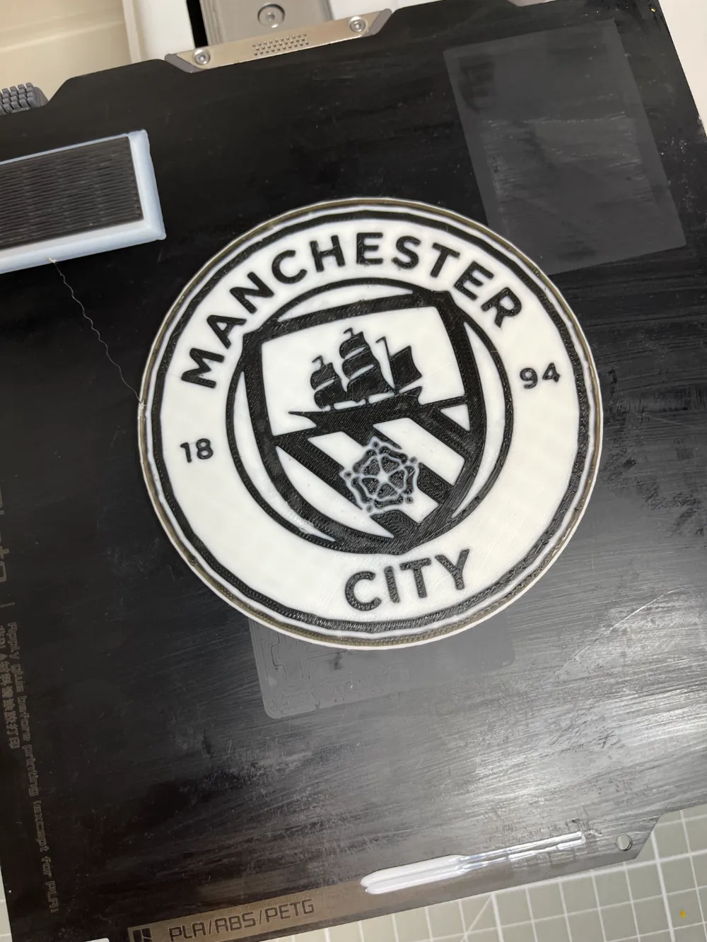 Manchester City Coaster with optional colors by Kugelmann - MakerWorld
