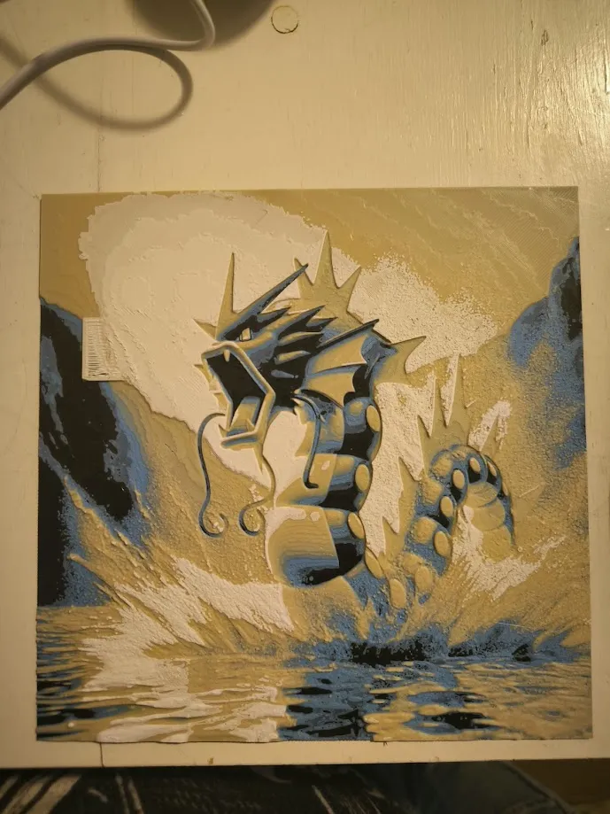 Hueforge Pokemon, Garados by vapebymatte MakerWorld: Download Free 3D ...