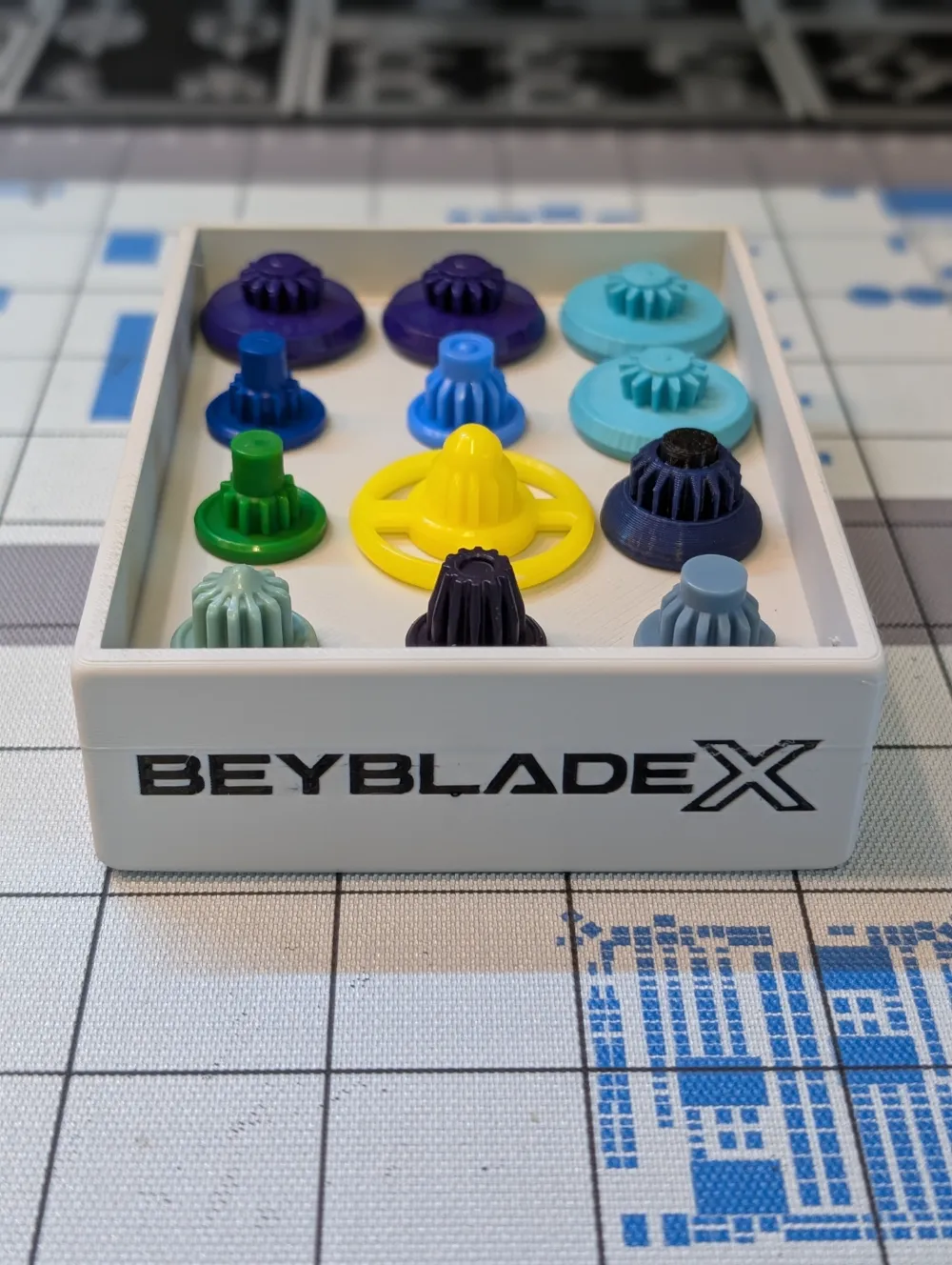 Beyblade X Bit Organizer - Free 3D Print Model - MakerWorld