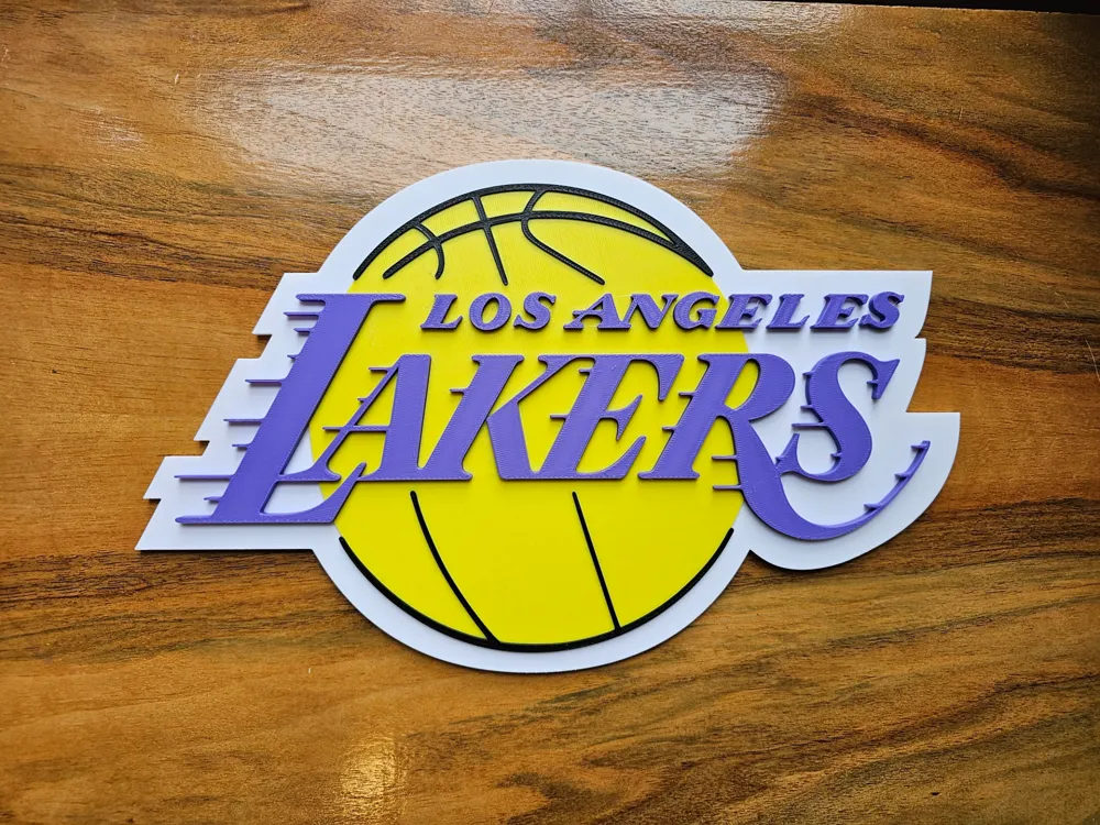 LA Lakers 3D Sign by Fast3D MakerWorld: Download Free 3D Models