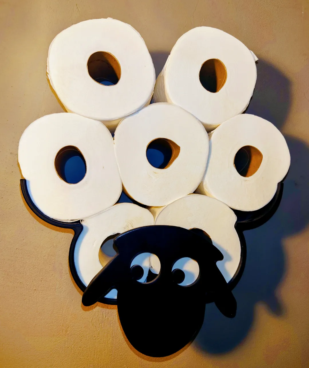 toilet paper holder sheep - Free 3D Print Model - MakerWorld