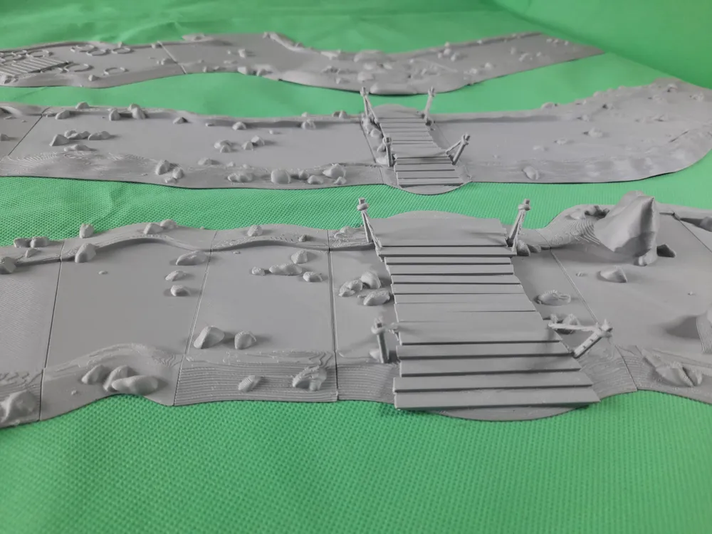 Modular River for Wargaming, Very Short Straight by The Terrain Atelier ...