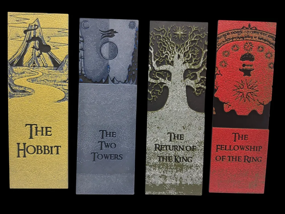 The Hobbit 50x150mm Bookmark - Free 3D Print Model - MakerWorld