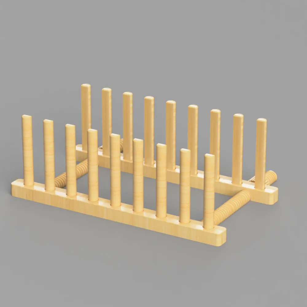 Plate Rack, Plate Holder by Giraffe MakerWorld: Download Free 3D Models