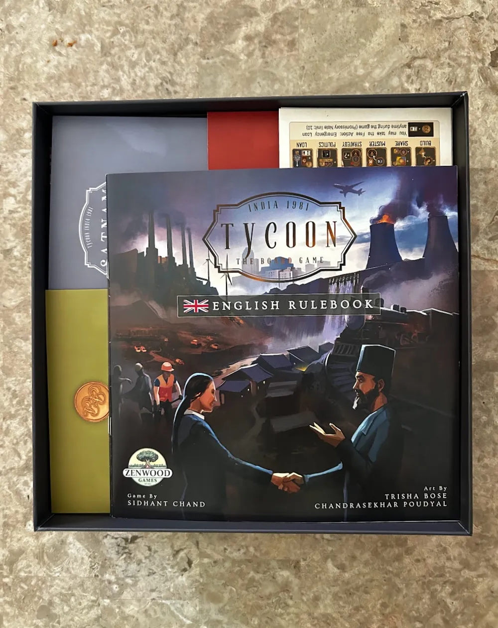 Tycoon India 1981 Boardgame Insert - Free 3D Print Model - MakerWorld