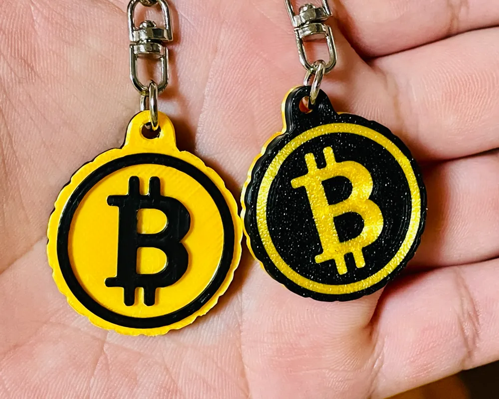 BTC-bitcoin-keychain v1 by QiNuoDIY - MakerWorld