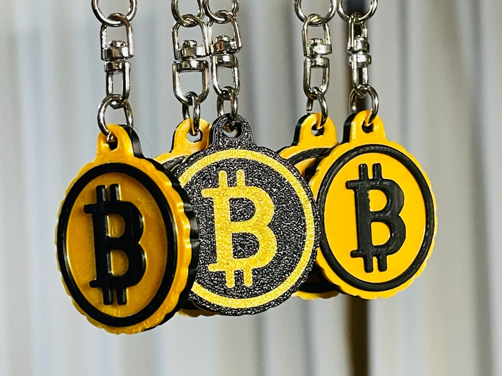 BTC-bitcoin-keychain v1 by QiNuoDIY - MakerWorld