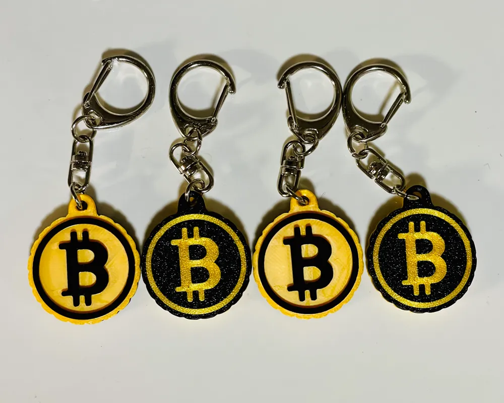 BTC-bitcoin-keychain v1 by QiNuoDIY - MakerWorld