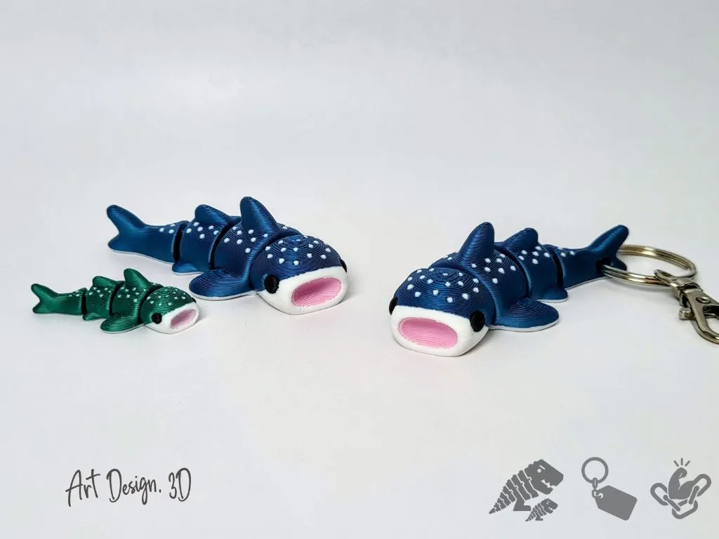 Tubarão-Baleia Articulado - Juntas Fortes - Modelo gratuito para ...